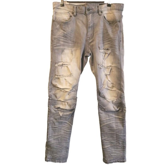smoke rise ny | Pants | Smoke Rise Mens Slim Fit Stretch Jean Grey Gray ...